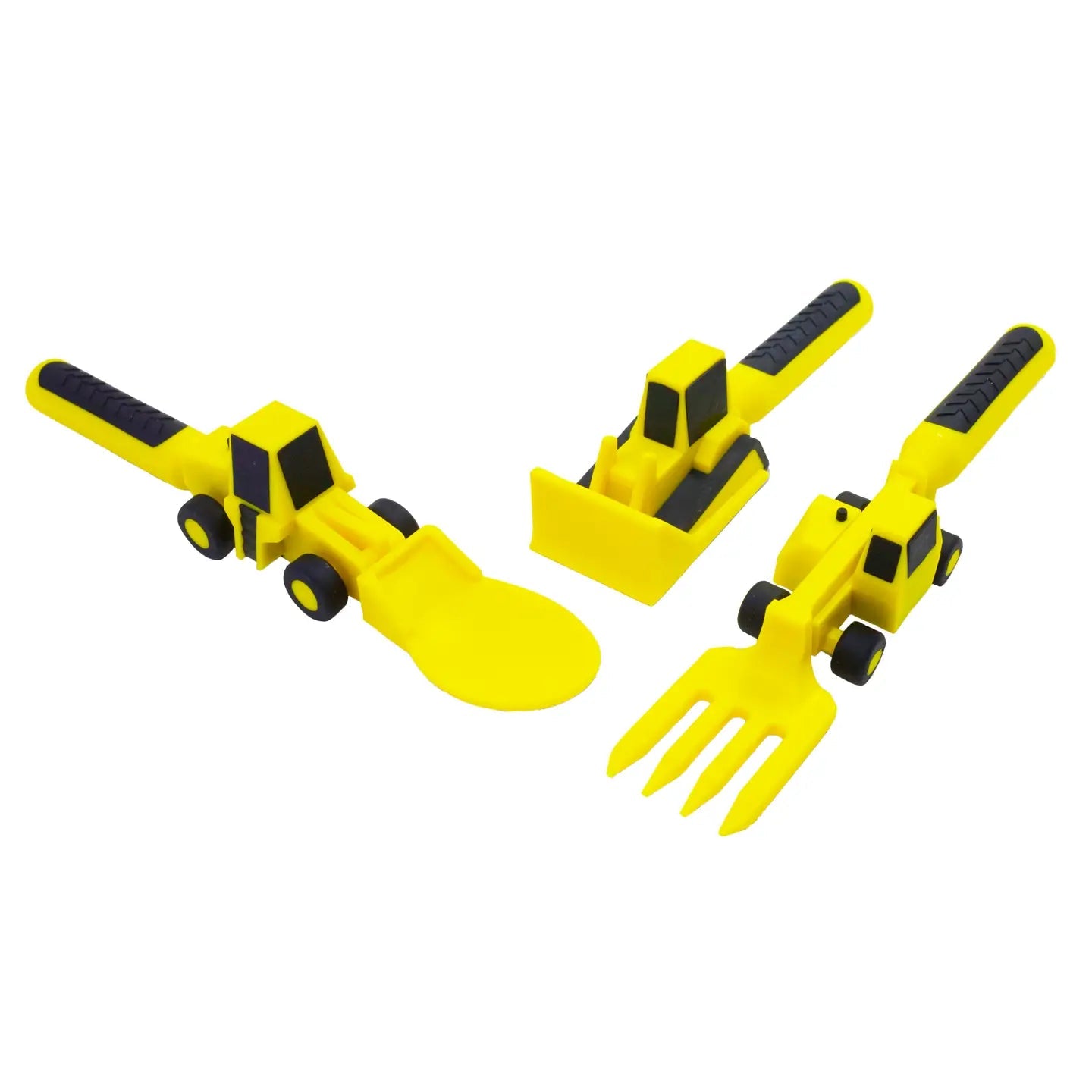 Constructive Eating Utensil Set: Construction, Yellow – Zest Billings, LLC