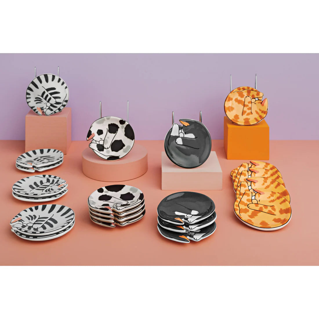 NOW Designs Trinket Trays: Meow & Furever – Zest Billings, LLC